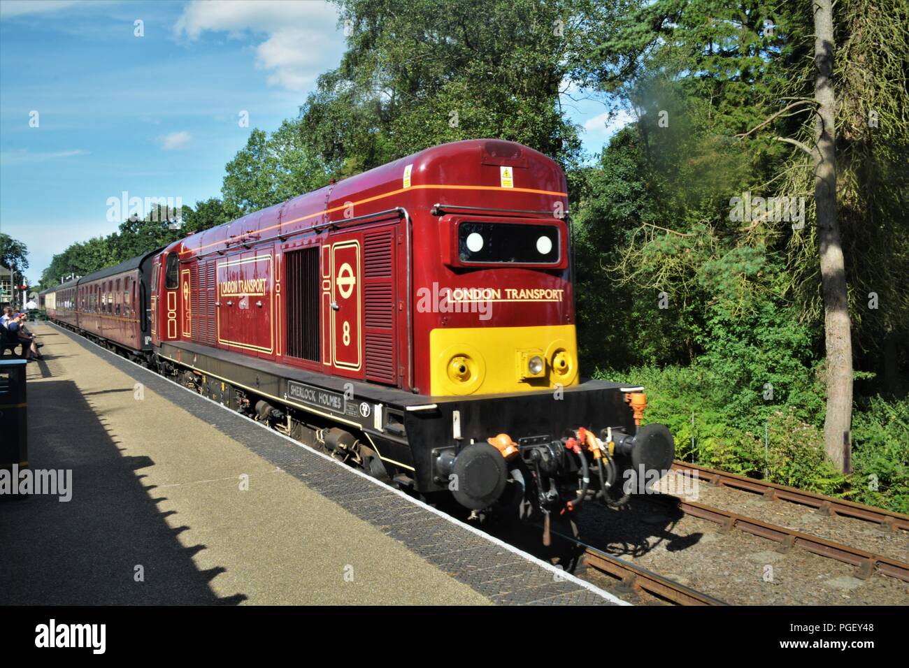 Sherlock Holmes London transport diesel engine at Holt station on the ...