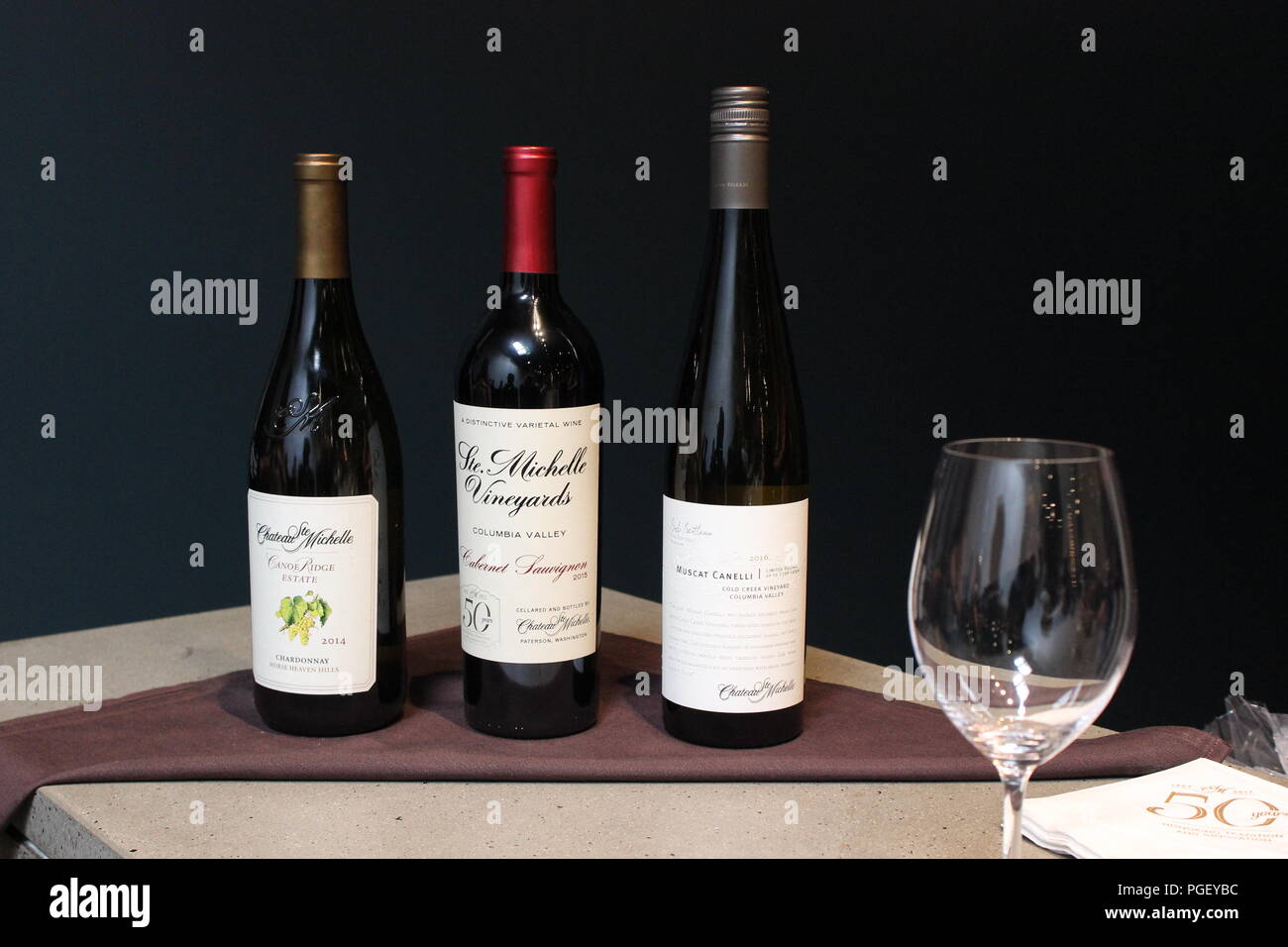 Chateau Ste. Michelle, Washington State's oldest winery, located in Woodinville, Washington ...