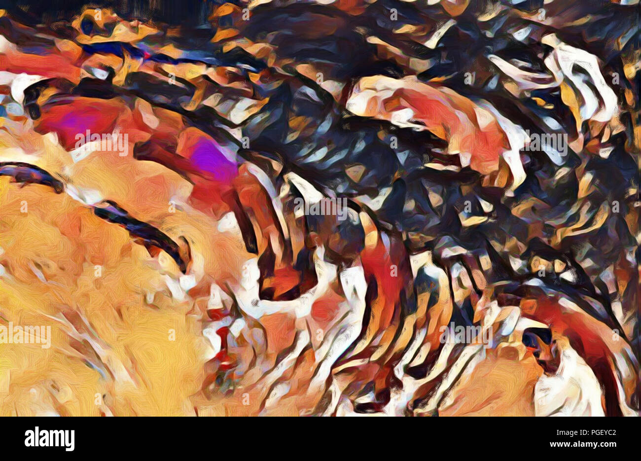 Abstraction painted in oil. Colorful texture background. Multicolored ...