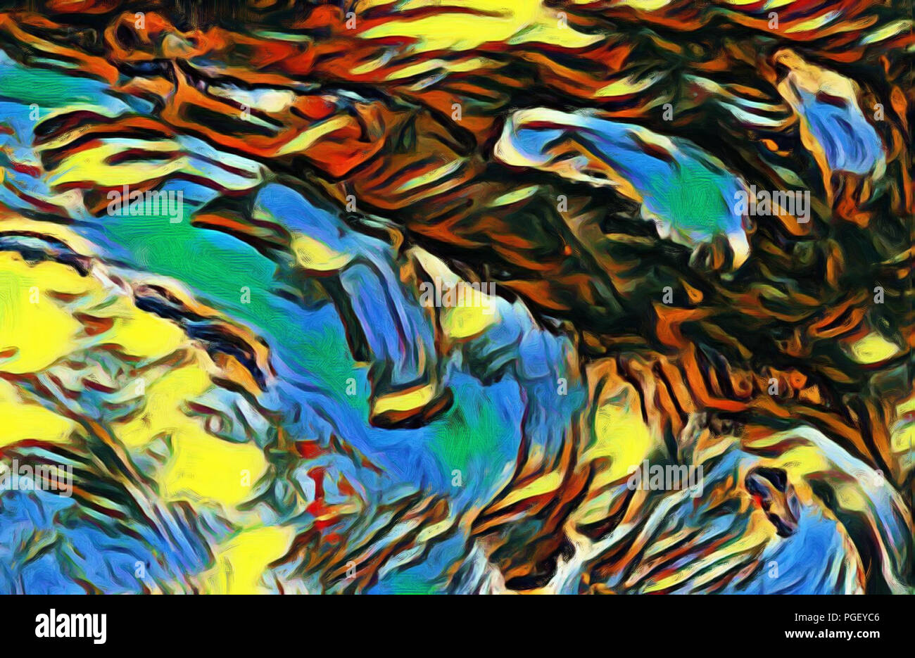 Abstraction painted in oil. Colorful texture background. Multicolored ...