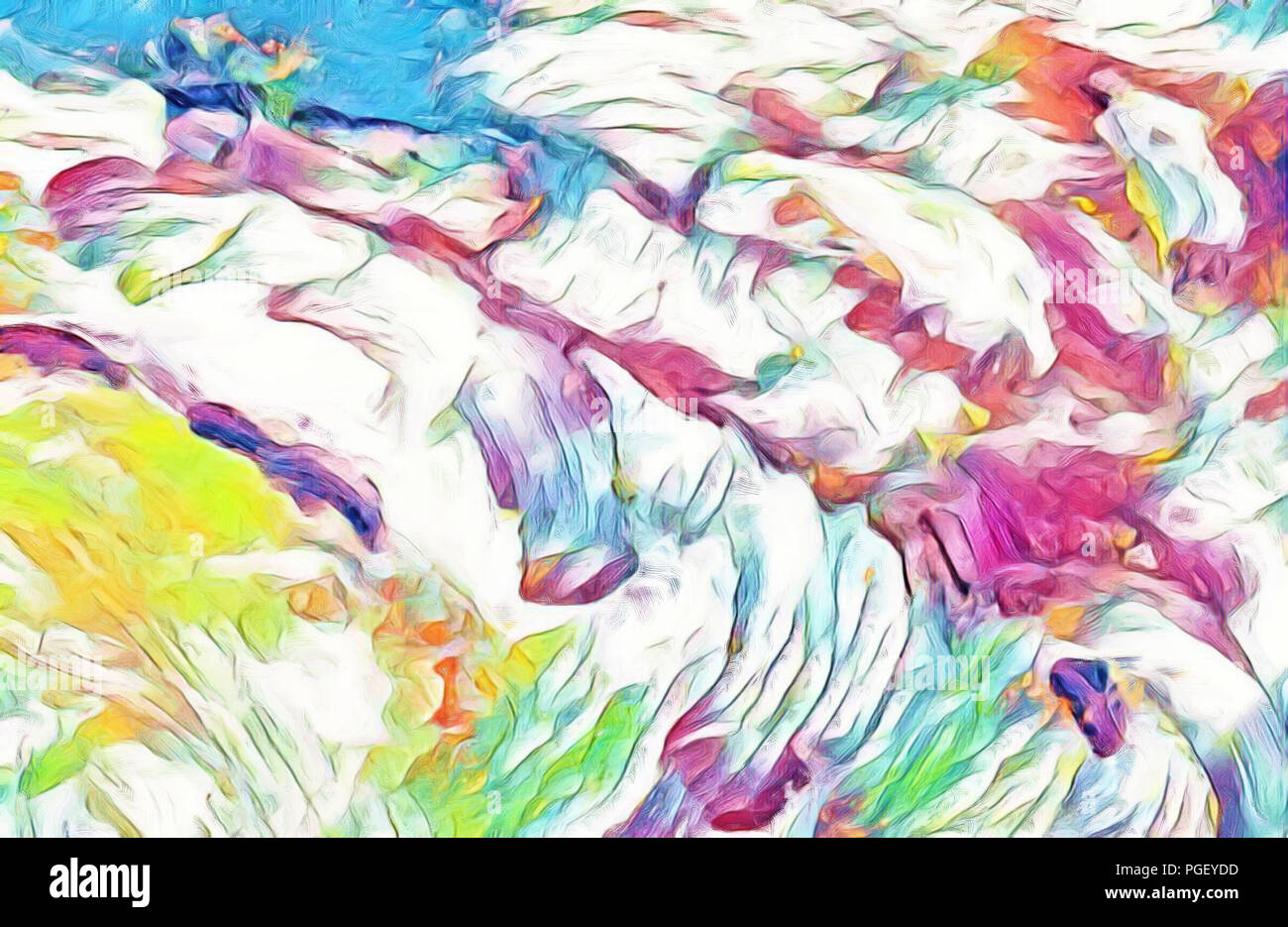 Abstraction painted in oil. Colorful texture background. Multicolored ...