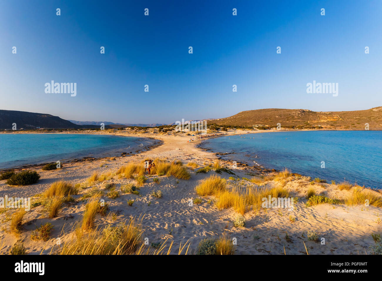 Simos beach in Elafonisos island in Greece. Elafonisos is a small Greek ...