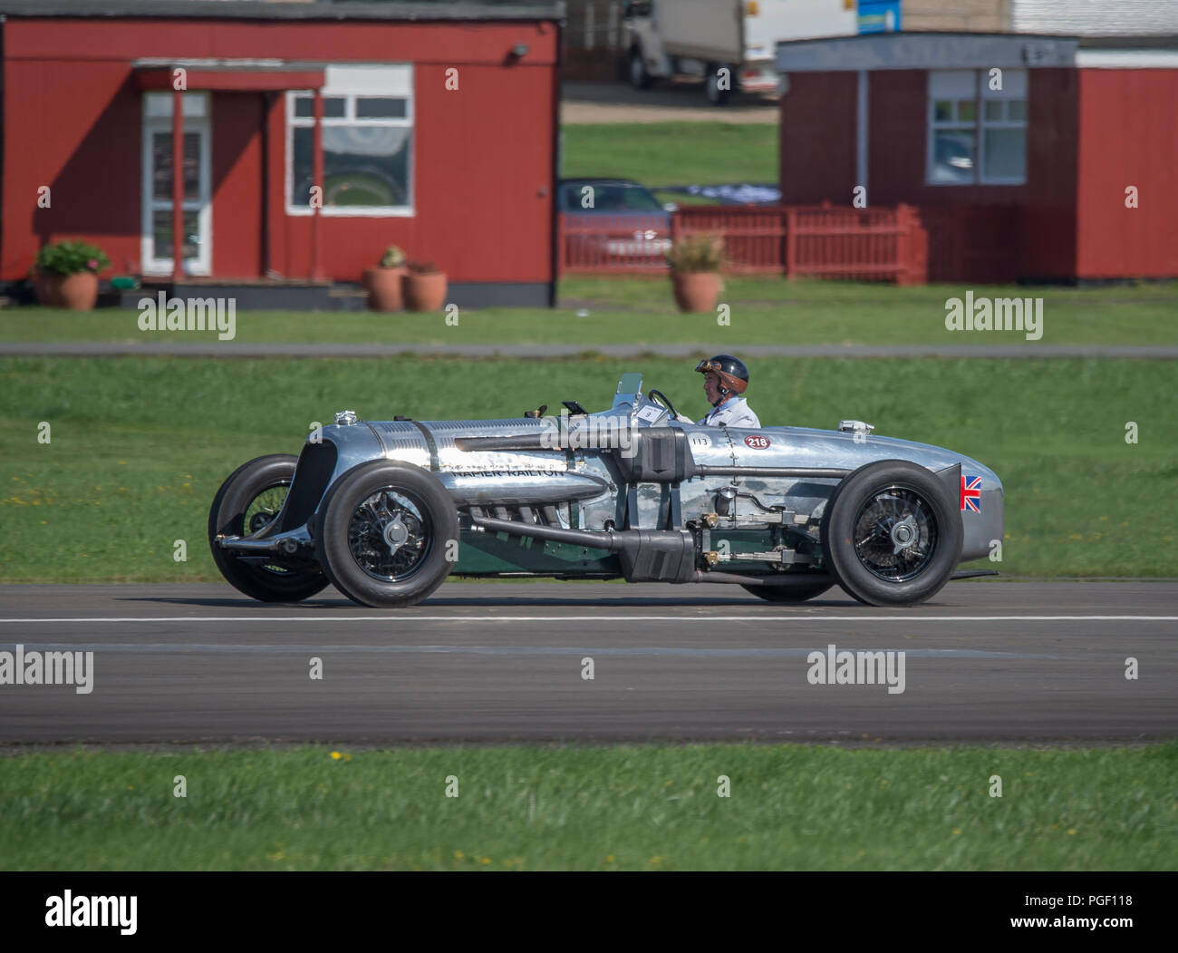 Surrey, UK. The iconic Brooklands Museum 24 litre Napier-Railton on ...