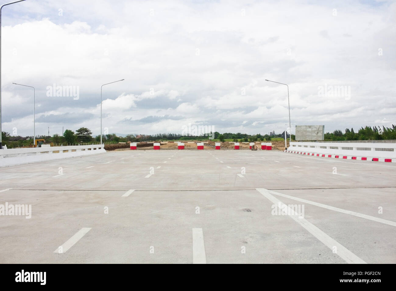 Red plastic construction barriers hi-res stock photography and images ...