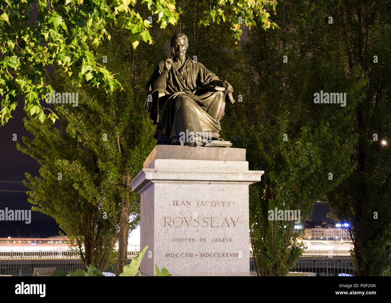 Jean jacques rousseau stone hi-res stock photography and images - Alamy