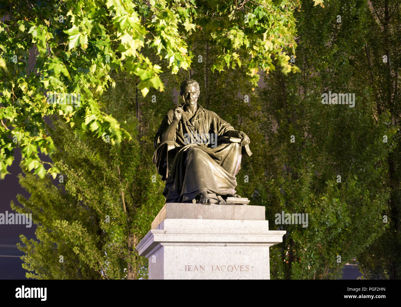 Jean Jacques Rousseau Geneva High Resolution Stock Photography and ...