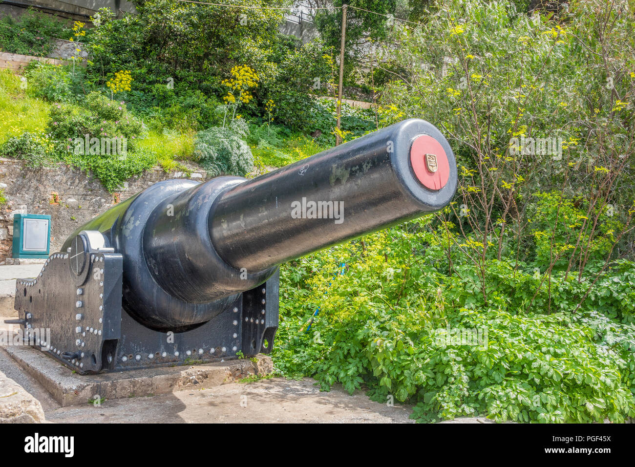 Large Cannon In The Alameda Gardens, Gibraltar Stock Photo - Alamy
