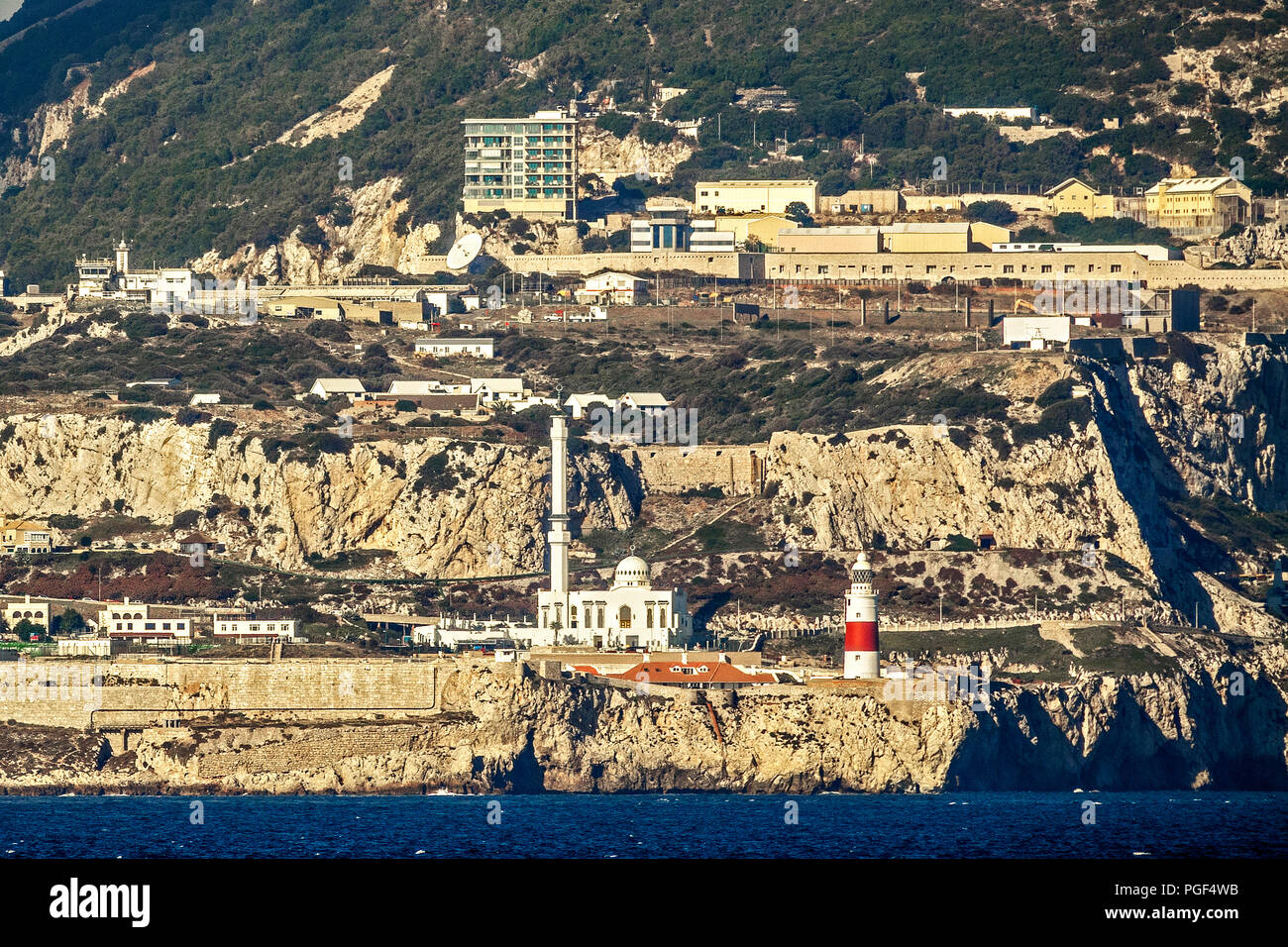 Lighthouse At Europa Point Gibraltar Stock Photo - Alamy