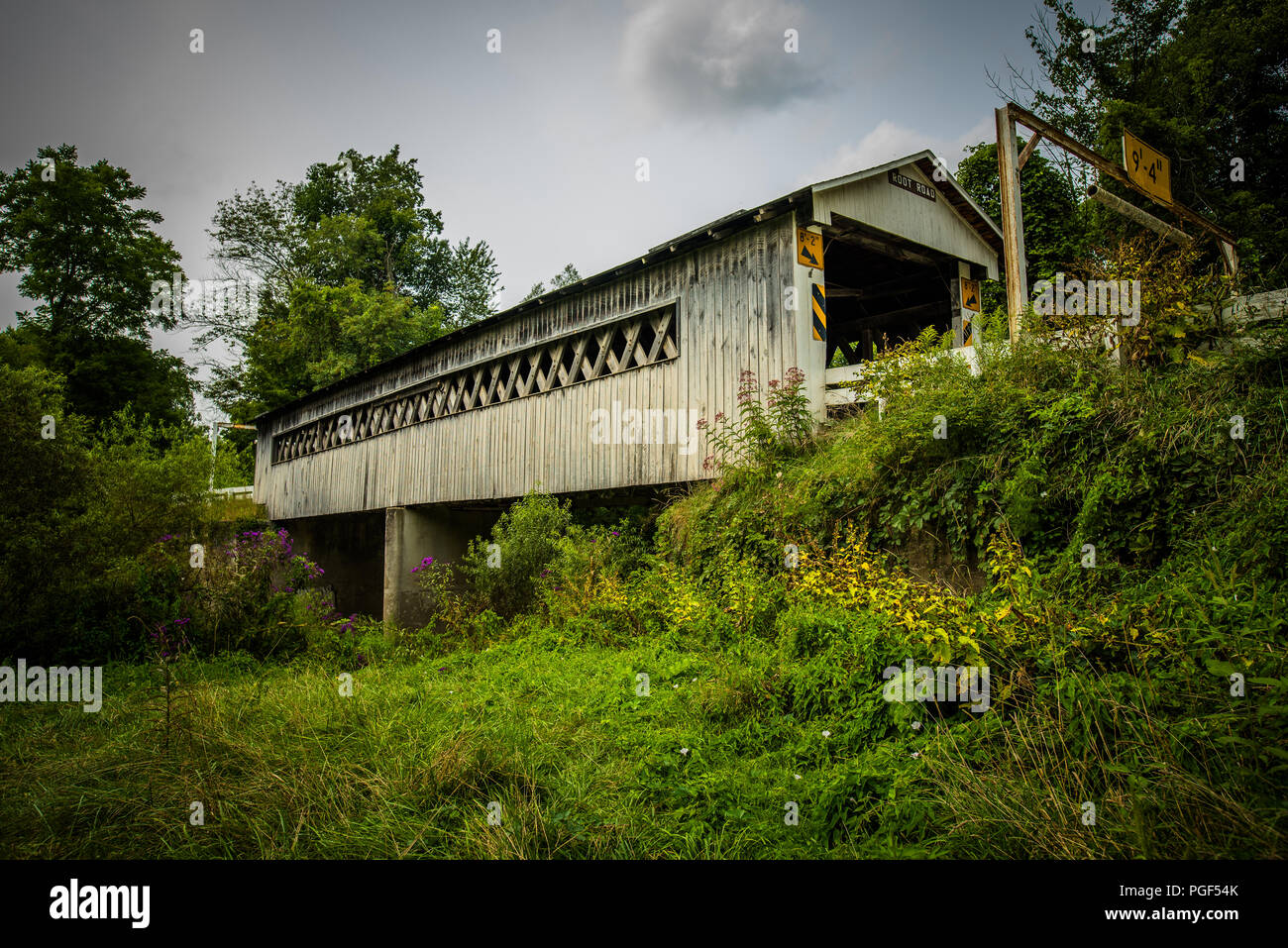 Netcher Road Covered Bridge High Resolution Stock Photography and ...