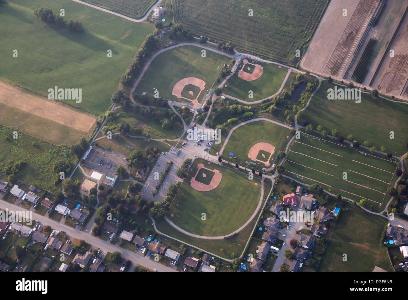 Baseball field from above hi-res stock photography and images - Alamy