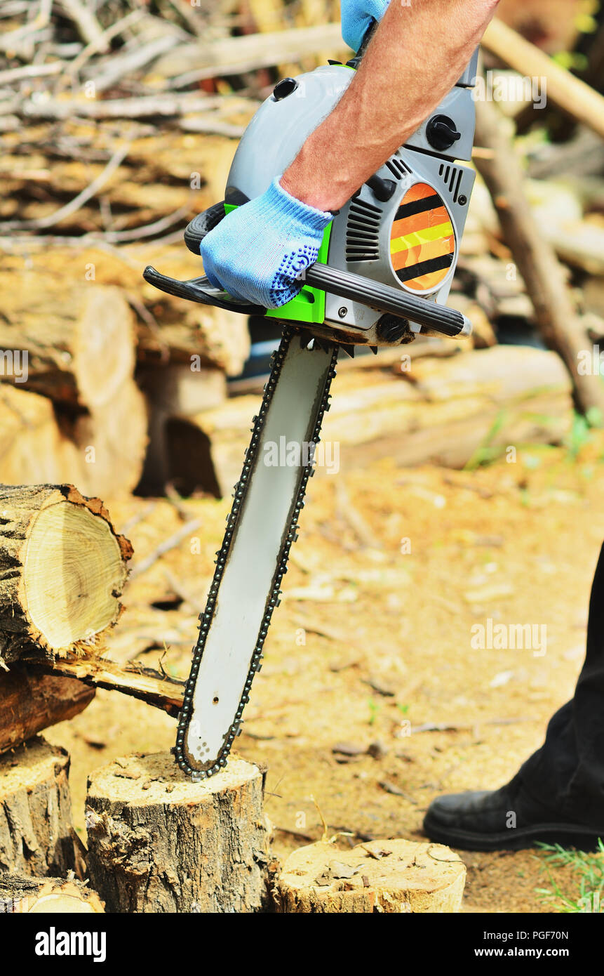 Chainsaw bar hi-res stock photography and images - Alamy