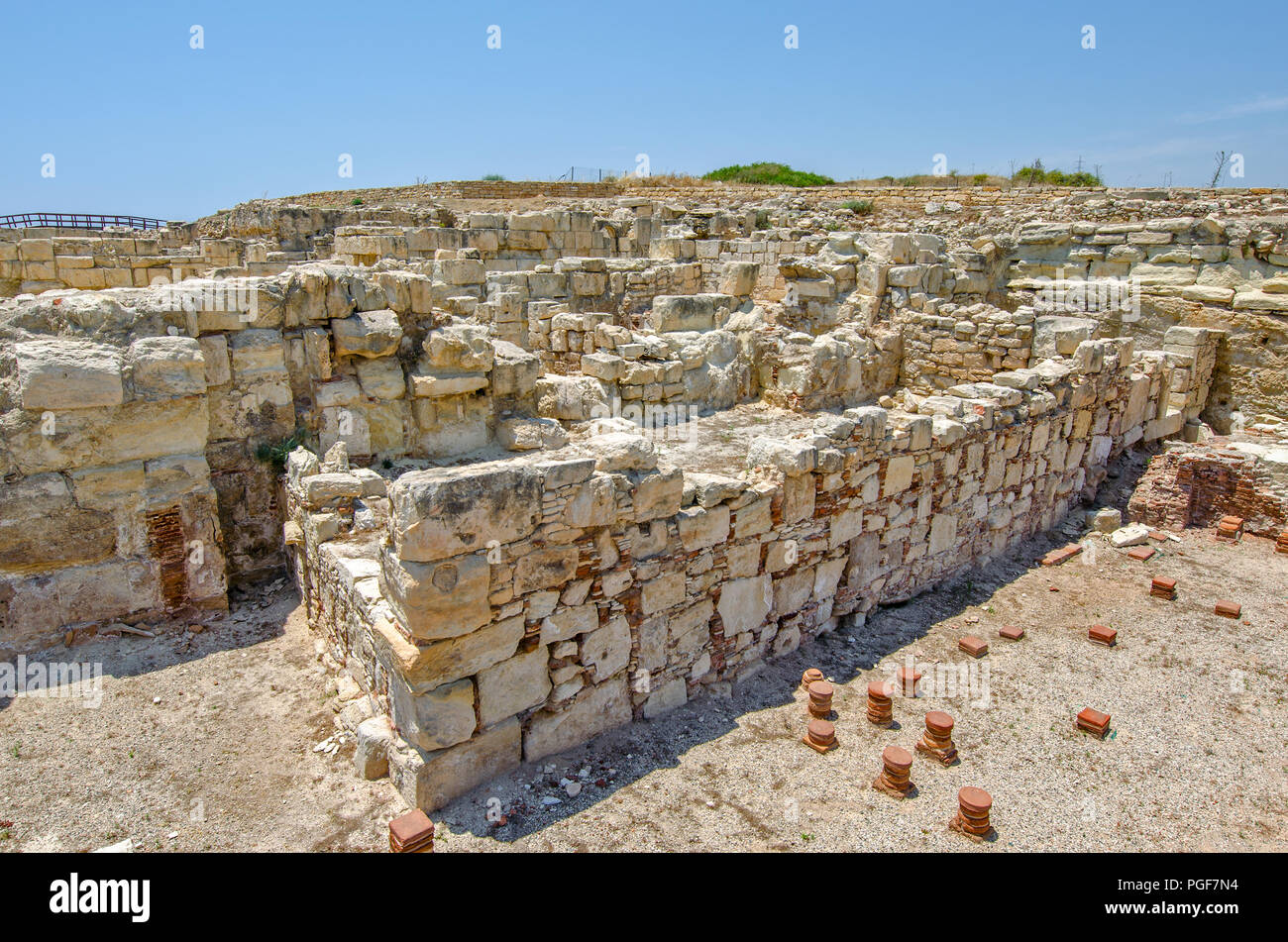 Ruins of ancient town Kourion in Cyprus Stock Photo - Alamy