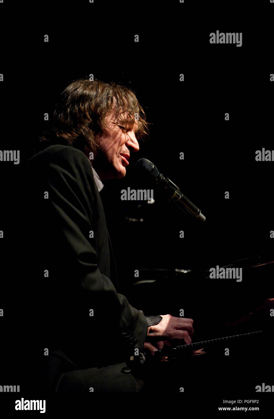 French singer Cali performing at the Nuits du Botanique festival in ...