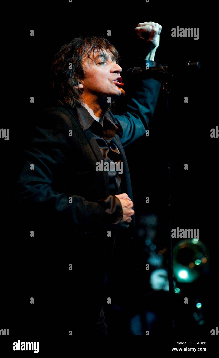 French singer Cali performing at the Nuits du Botanique festival in ...