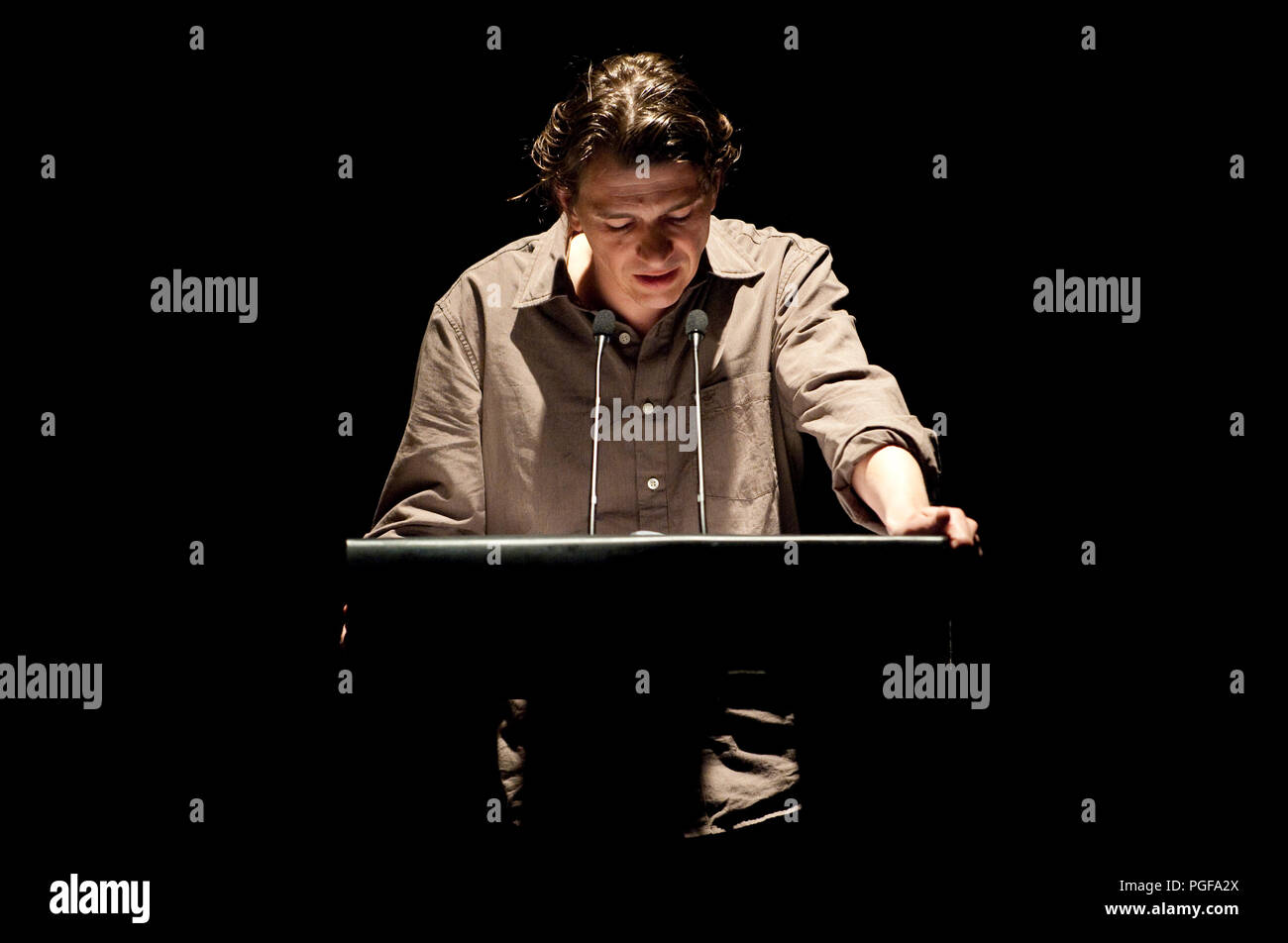 Belgian writer Dimitri Verhulst at the Chagrin d'Amour litterature ...