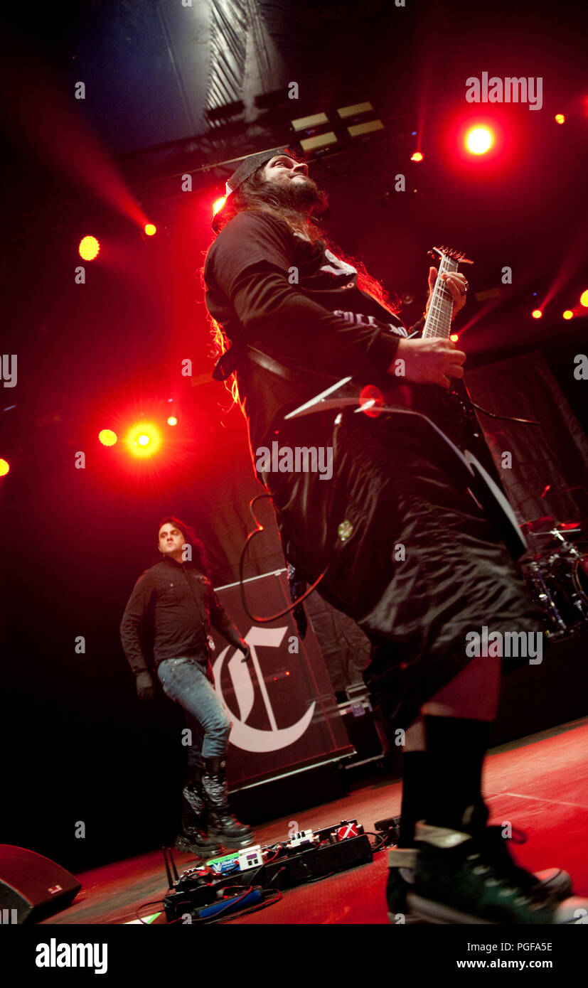 Concert of the Belgian heavy metal band Channel Zero at the Crammerock ...