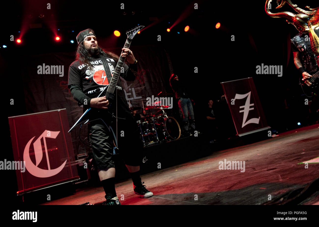 Concert of the Belgian heavy metal band Channel Zero at the Crammerock ...