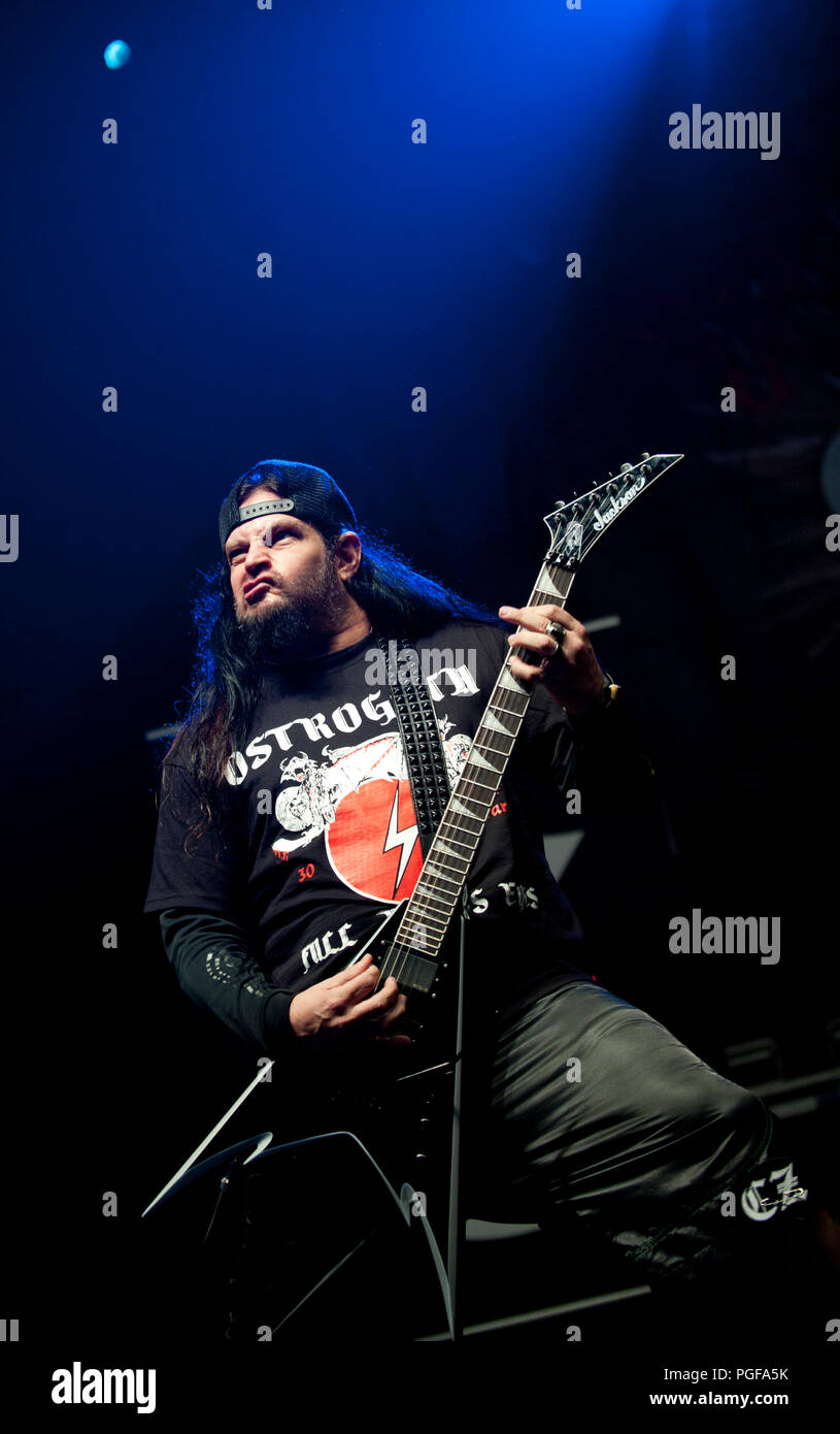 Concert of the Belgian heavy metal band Channel Zero at the Crammerock ...