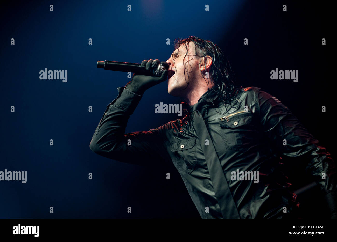 Concert of the Belgian heavy metal band Channel Zero at the Crammerock ...