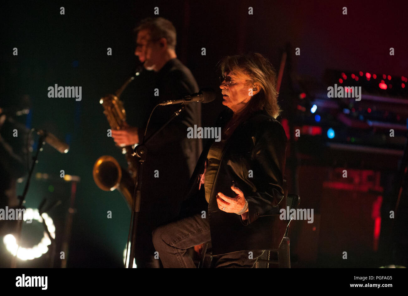 Concert of the French singer Christophe at the Cirque Royal, Brussels ...