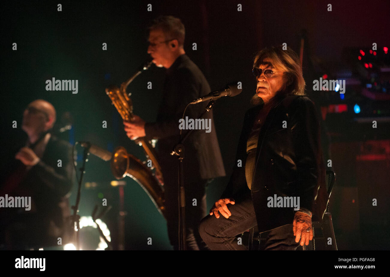 Concert of the French singer Christophe at the Cirque Royal, Brussels ...