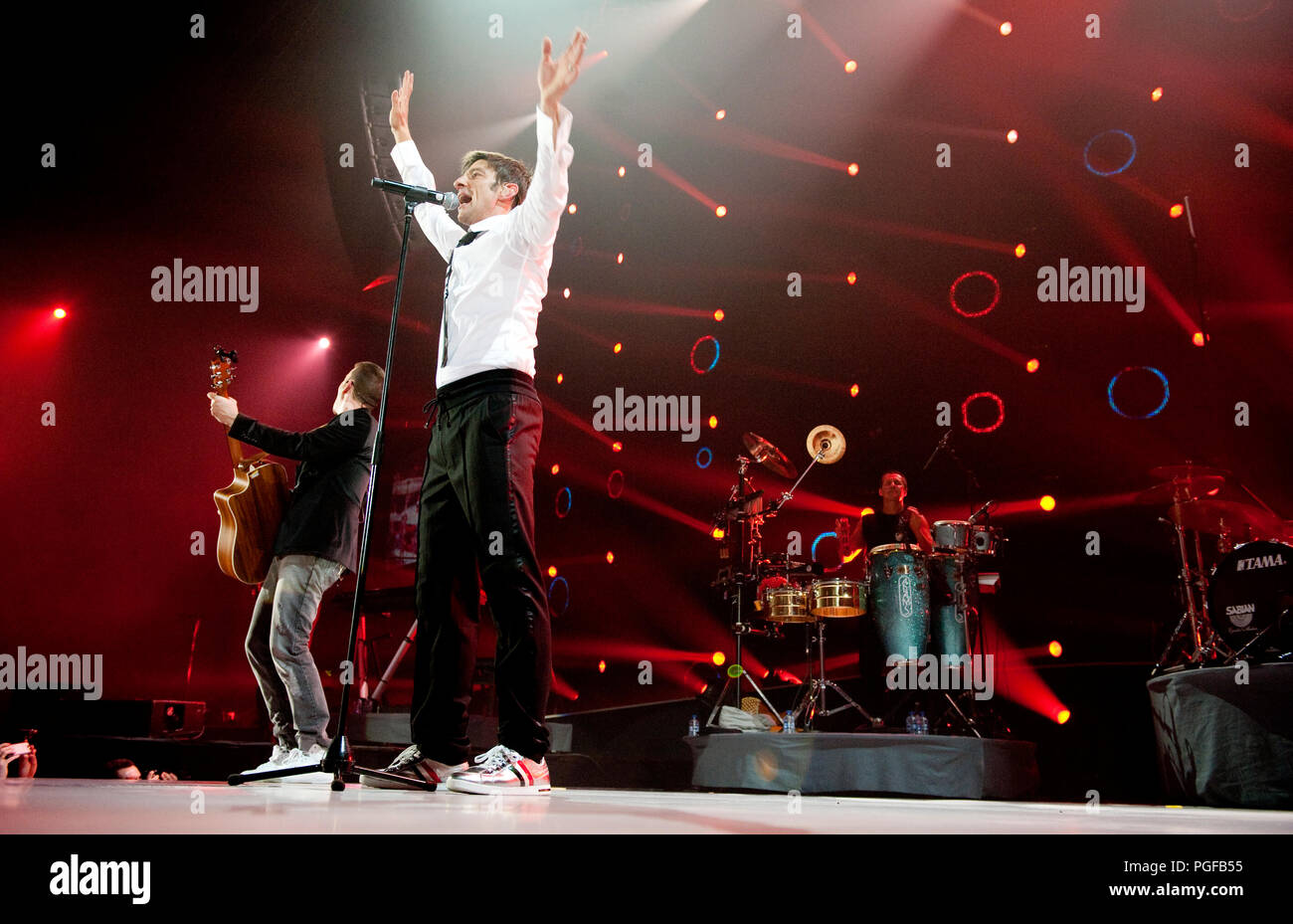 Belgian band Clouseau performing their De Laatste Ronde concert in the ...