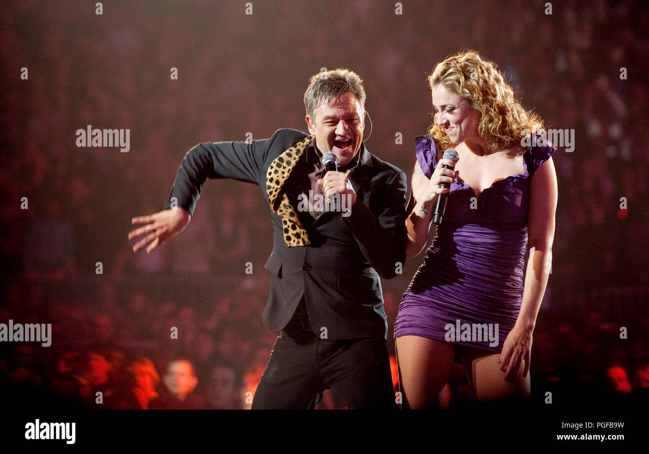 Belgian band Clouseau performing their De Laatste Ronde concert in the ...
