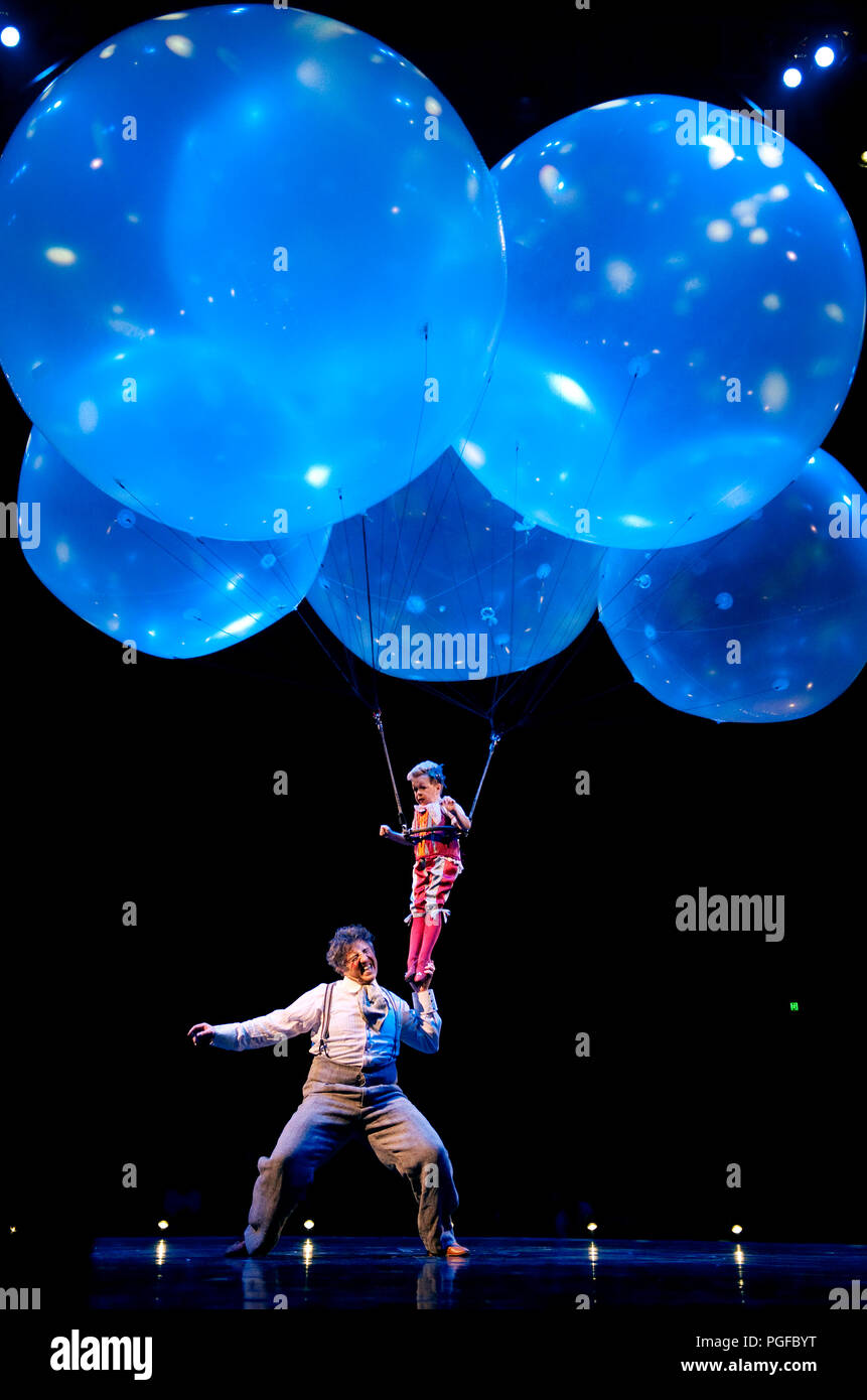 European première of the "Corteo" show from the Canadian entertainment ...