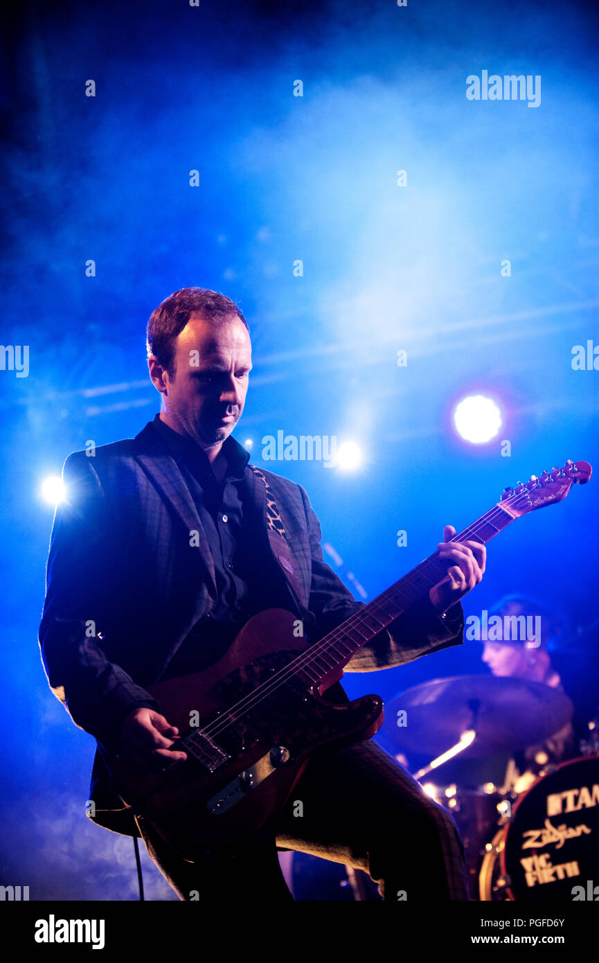 Concert of the Belgian rock band Daan at the Zeverrock festival ...