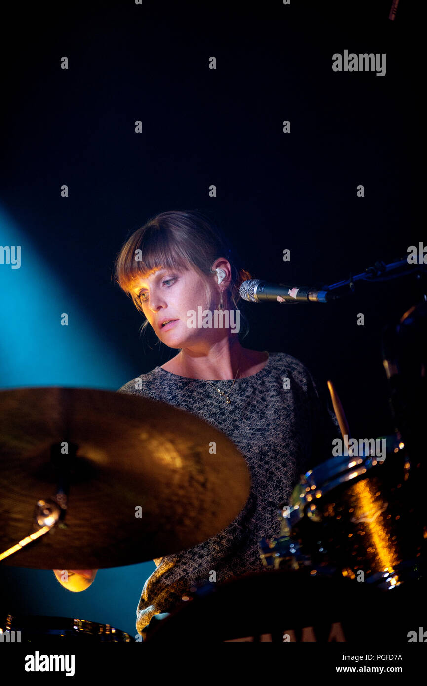 Concert of the Belgian rock band Daan at the Zeverrock festival ...