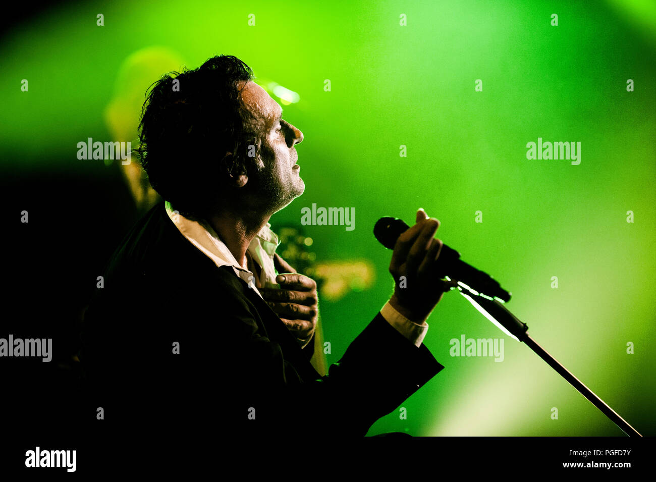 Concert of the Belgian rock band Daan at the Zeverrock festival ...