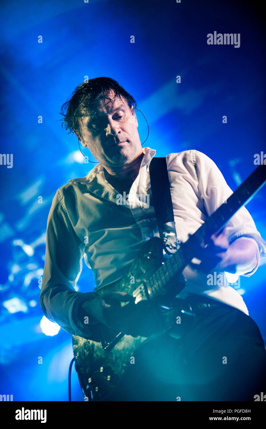 Concert of the Belgian rock band Daan at the Zeverrock festival ...