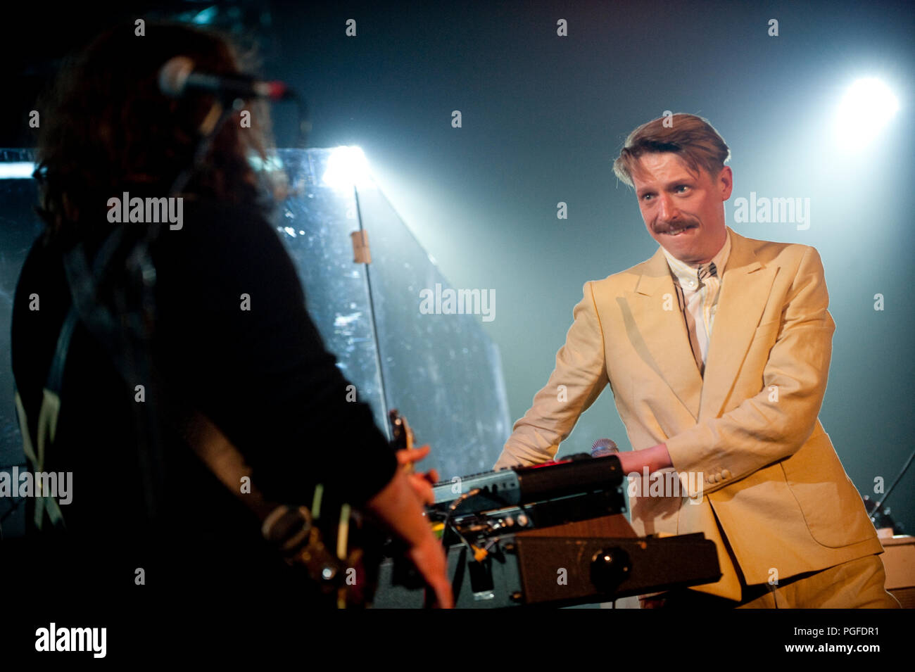 Concert of the Belgian pop band Das Pop in the Amerikaans Theater ...