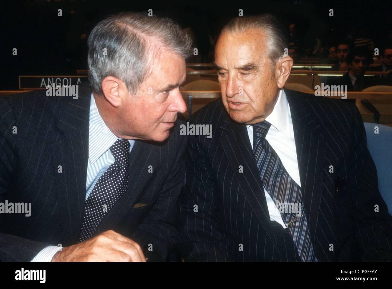 Cyrus Vance and Averell Harriman 1978 Photo By Adam Scull/PHOTOlink.net ...