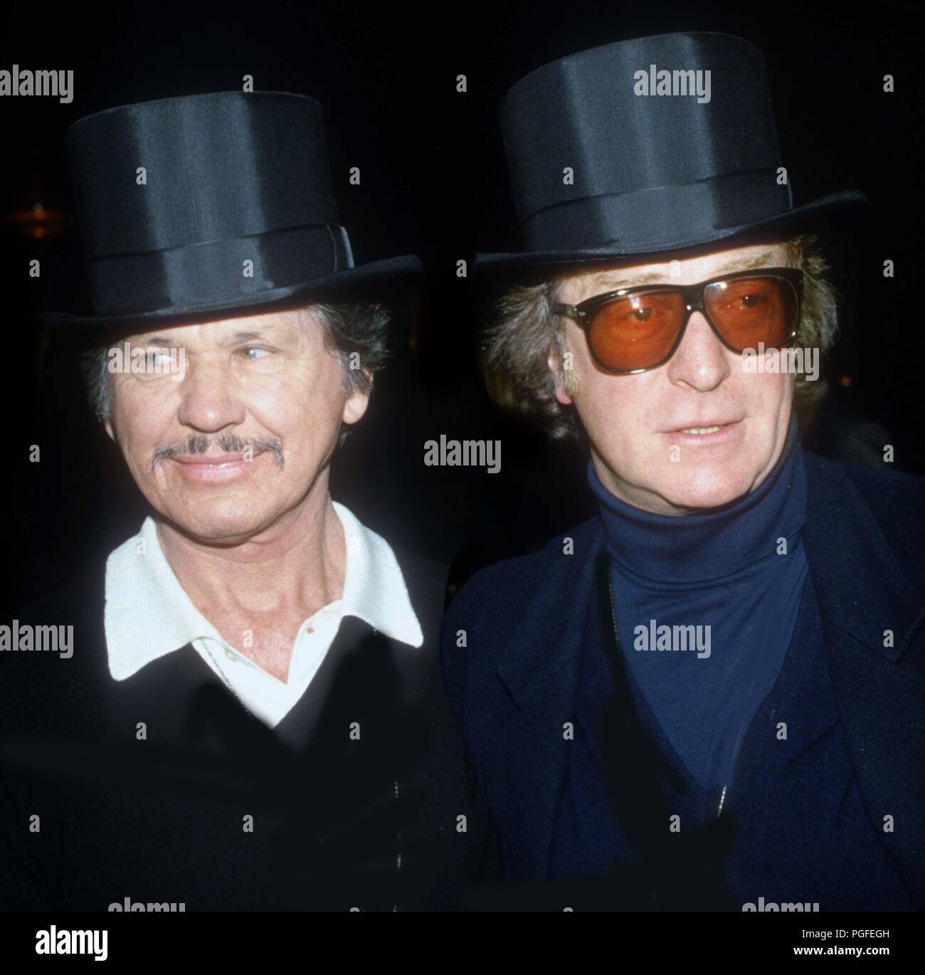 Charles Bronson Michael Caine 1985 Photo By Adam Scull/PHOTOlink.net ...