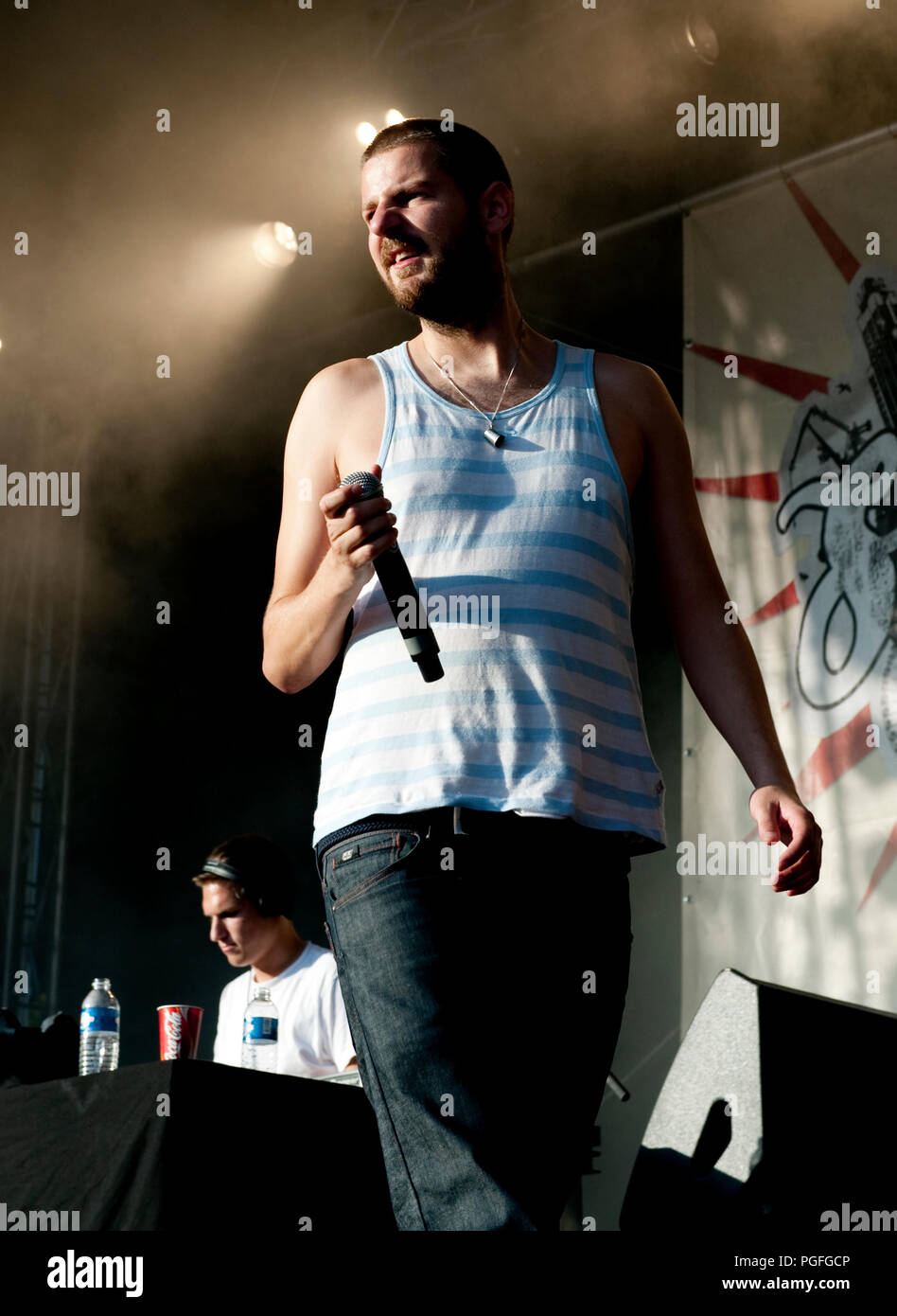 Dutch rap group De Jeugd Van Tegenwoordig performing at the Studay ...