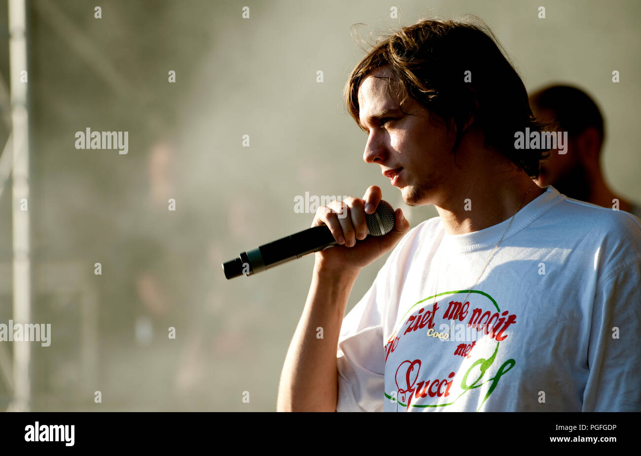 Dutch rap group De Jeugd Van Tegenwoordig performing at the Studay ...