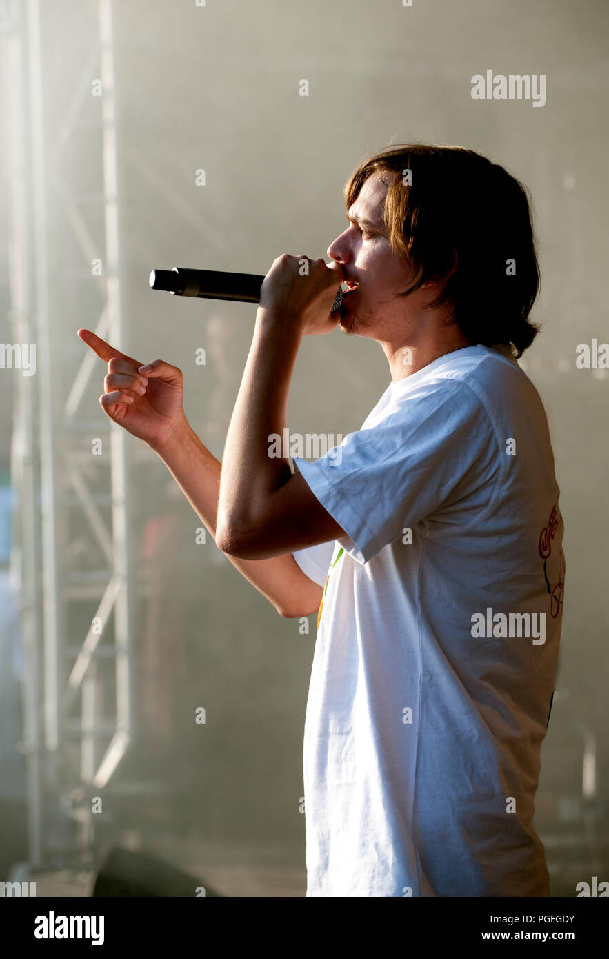 Dutch rap group De Jeugd Van Tegenwoordig performing at the Studay ...