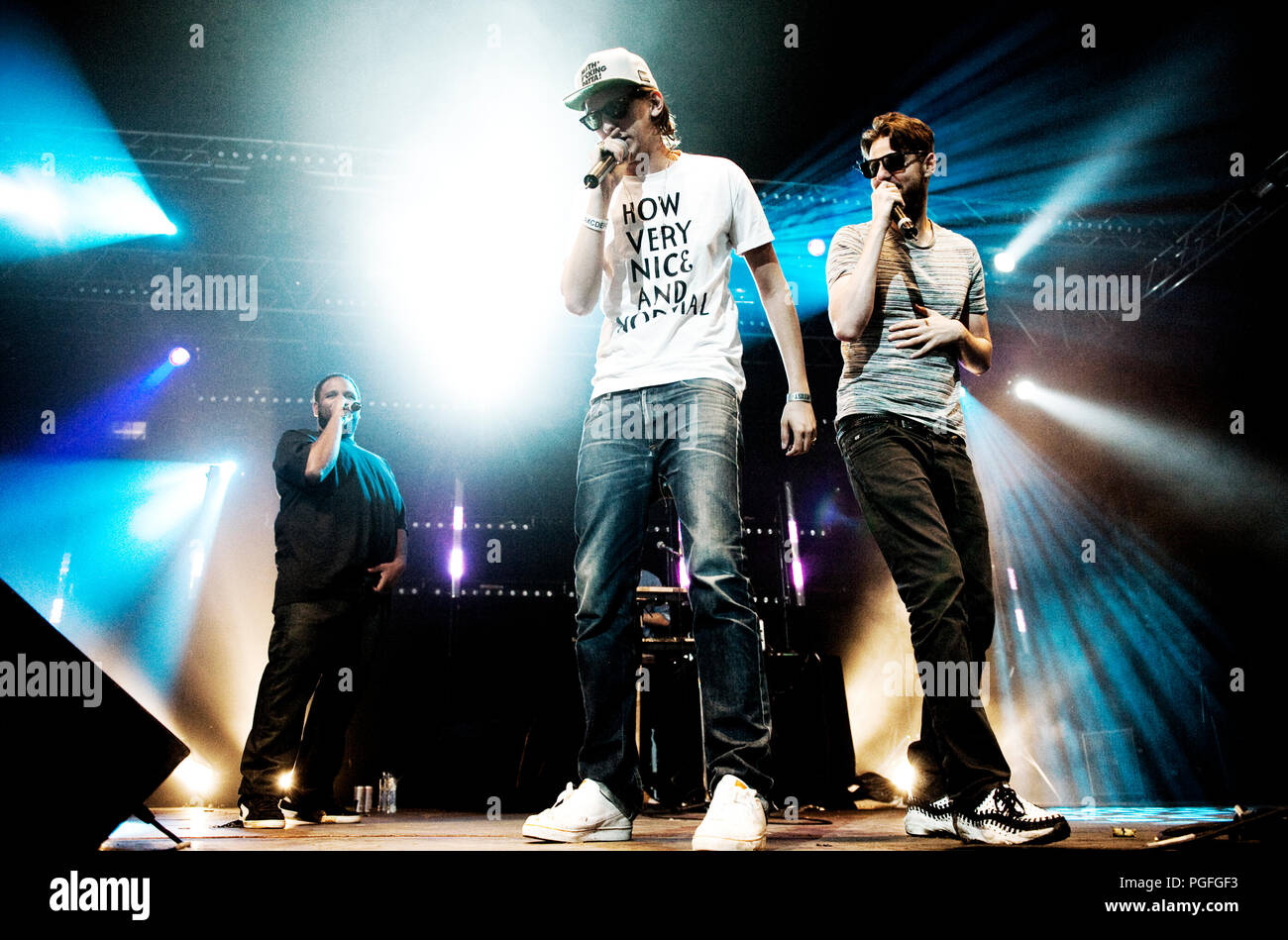 Dutch rap band De Jeugd Van Tegenwoordig in concert at the Casablanca ...