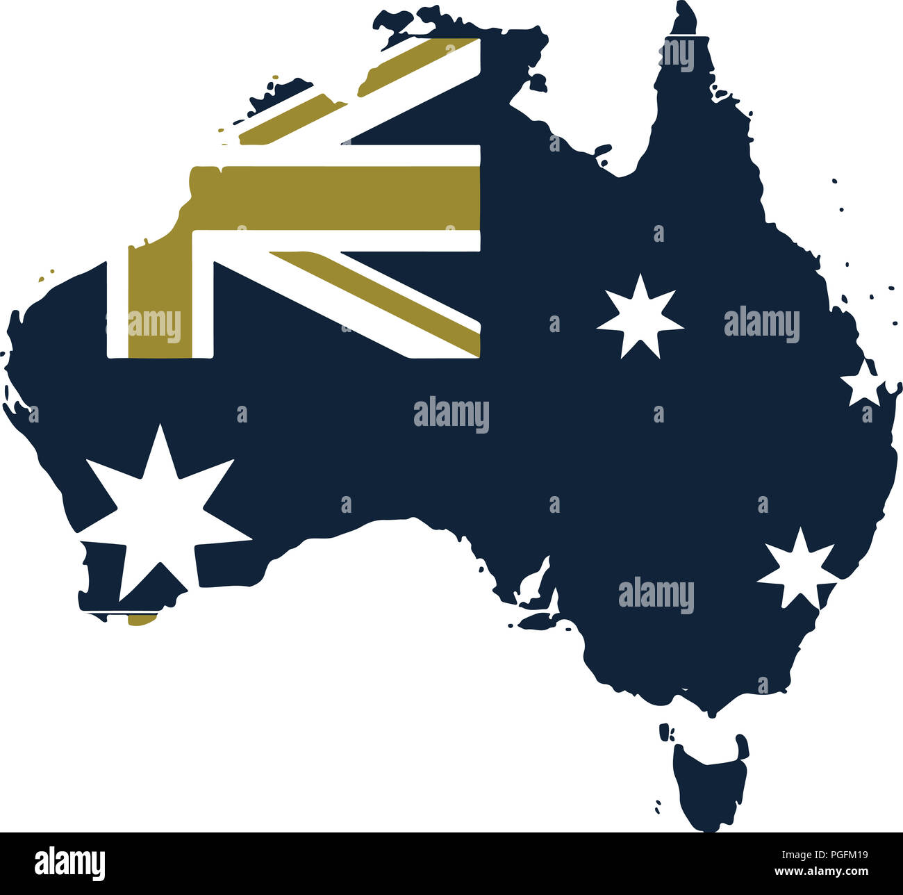 This is an illustration of the australia whith my graphic style. It can ...