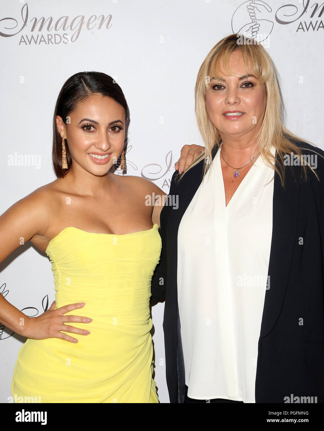 LOS ANGELES, CA - AUGUST 25: Francia Raisa, Virginia Almendarez ...