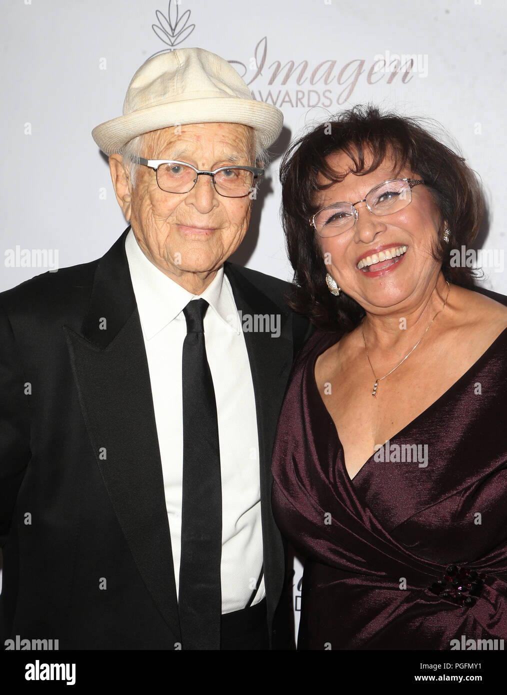 Los Angeles, Ca, USA. 25th Aug, 2018. Norman Lear, Helen Hernandez ...