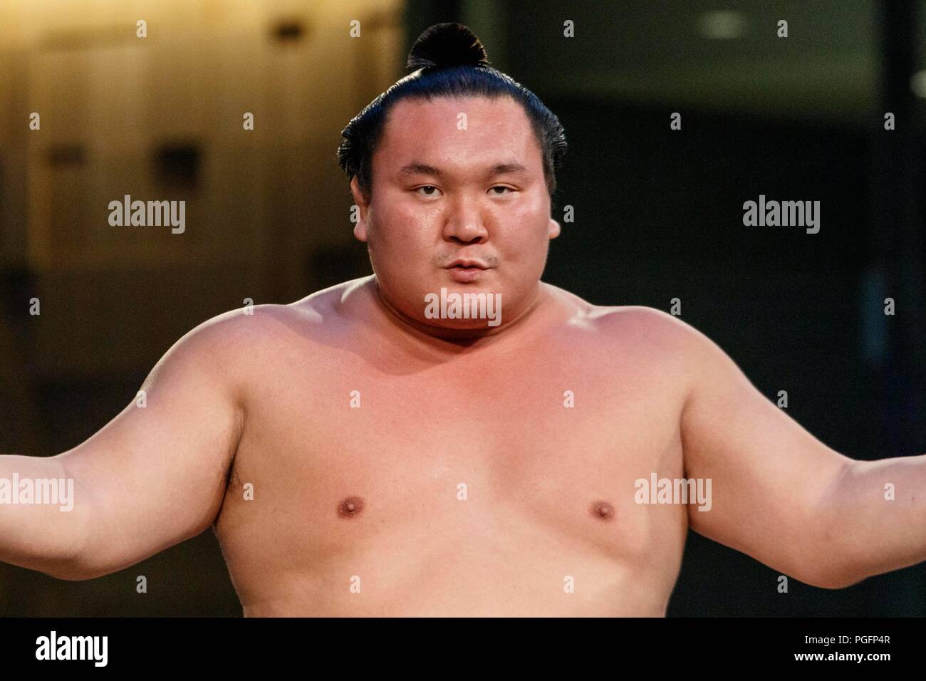 Grand sumo tournament yokozuna hakuho hi-res stock photography and ...