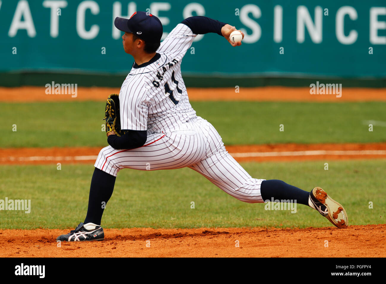 Jakarta, Indonesia. 26th Aug, 2018. ? Yuichiro Okano (JPN) Baseball ...