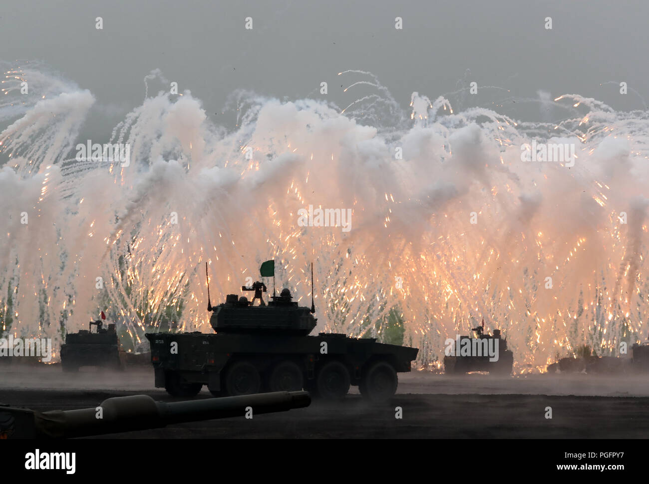 Exercise ground tanks hi-res stock photography and images - Alamy