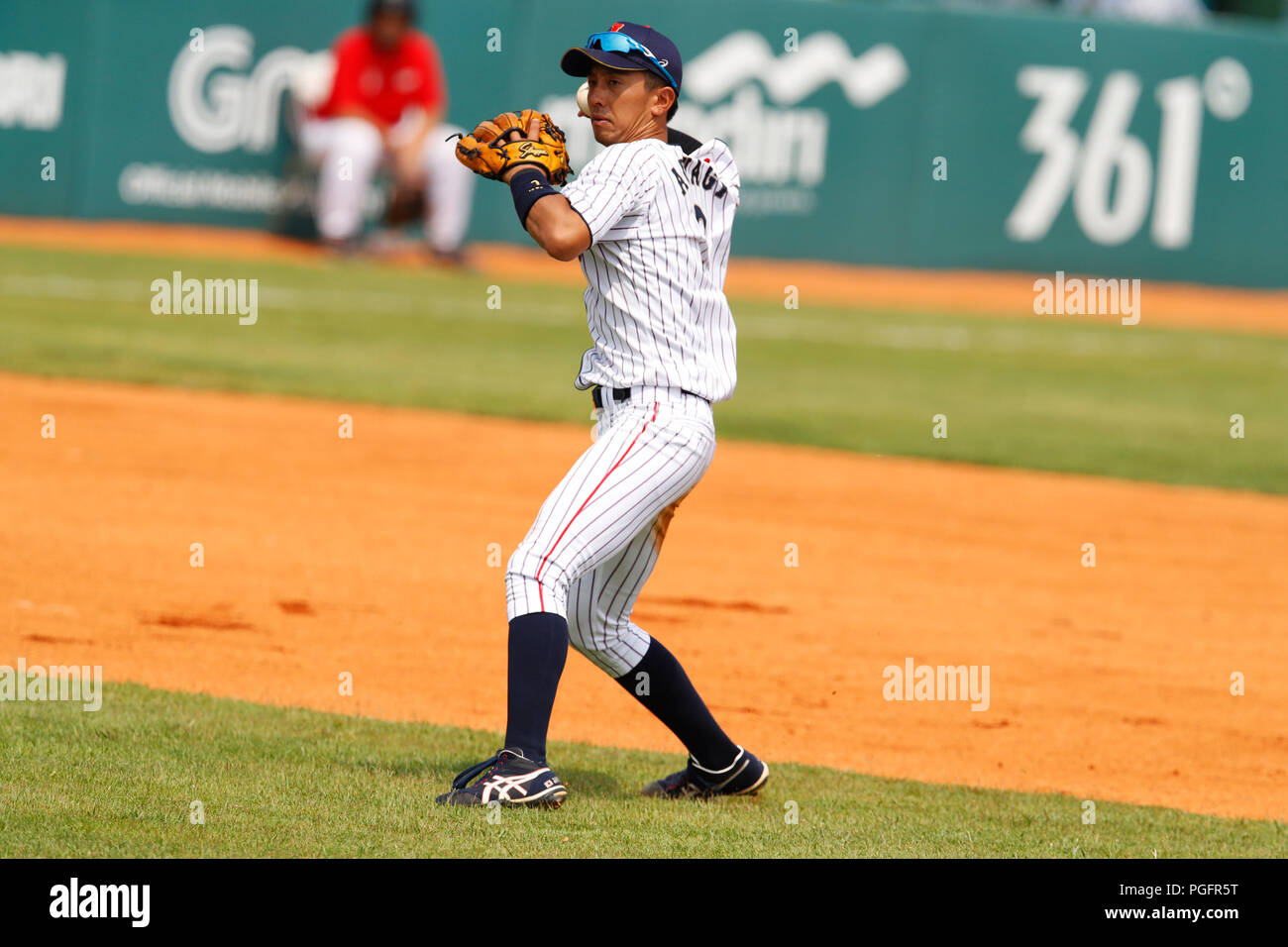 Jakarta, Indonesia. 26th Aug, 2018. Sho Aoyagi (JPN) Baseball : Group A ...