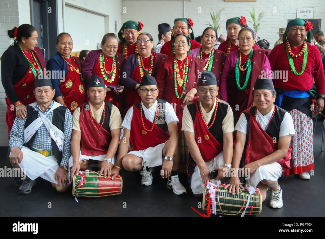 London, UK. 26 August 2018. The Nepali community descended to Kempton ...