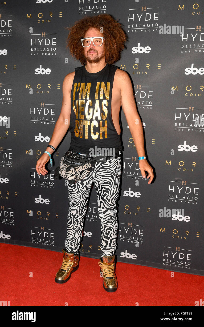 Las Vegas, USA. 25 August 2018. Redfoo pictured as Redfoo and the Party ...