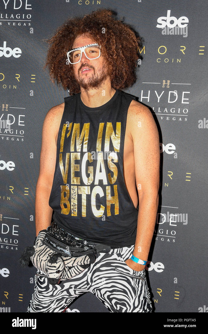 Las Vegas, USA. 25 August 2018. Redfoo pictured as Redfoo and the Party ...