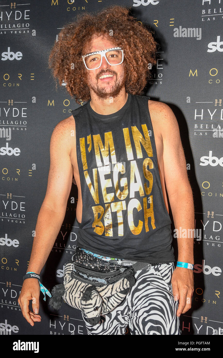 Las Vegas, USA. 25 August 2018. Redfoo pictured as Redfoo and the Party ...